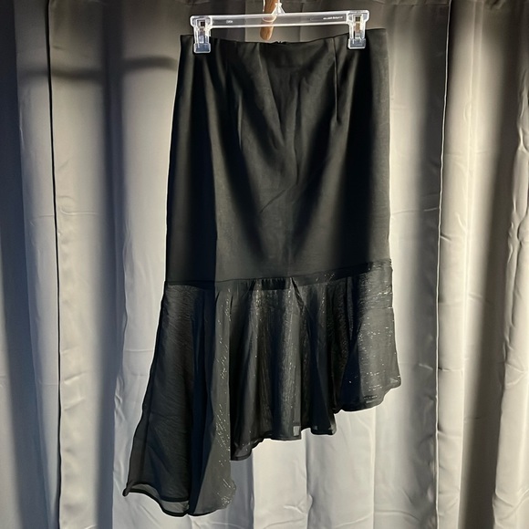 Kate Kasin | Skirts | Black Kate Kasin Diagonal Skirt | Poshmark